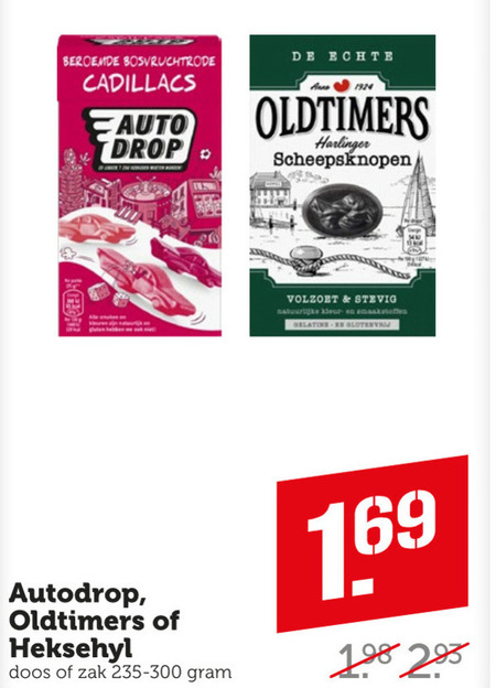 Oldtimers drop, snoep folder aanbieding bij Coop - details