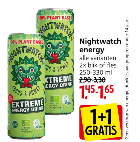 energiedrank folder aanbieding bij Jan Linders - details
