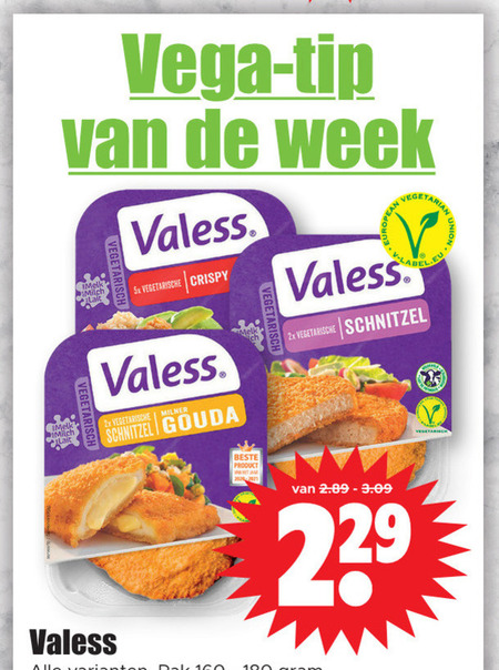 Valess vegetarisch folder aanbieding bij Dirk - details