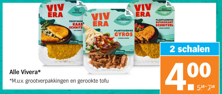 Vivera vegetarisch folder aanbieding bij Albert Heijn - details