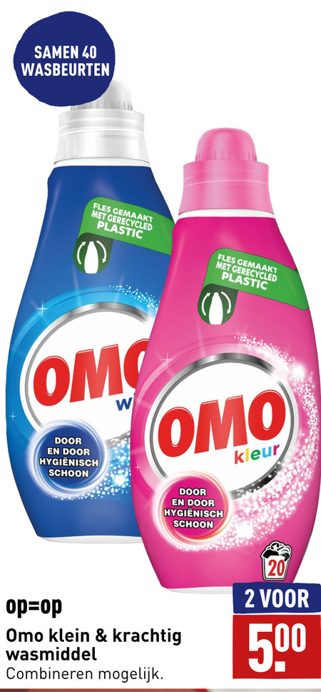 Omo wasmiddel folder aanbieding bij Aldi - details