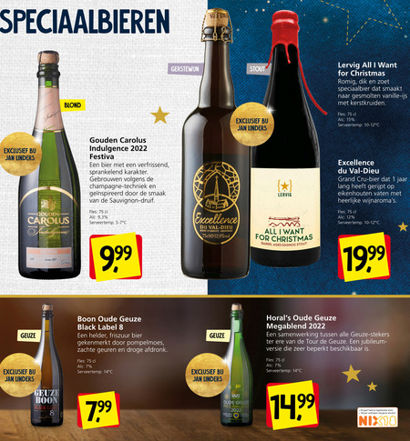 speciaalbier folder aanbieding bij Jan Linders - details