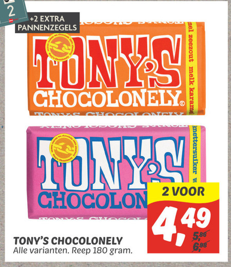 Tony Chocolony chocolade folder aanbieding bij Dekamarkt - details
