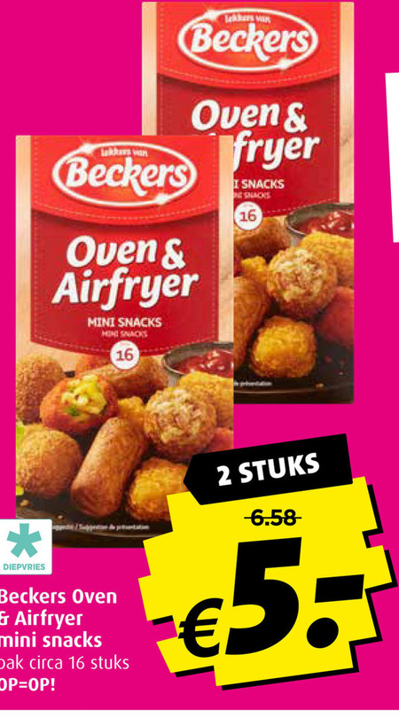 Beckers snack folder aanbieding bij Boni - details