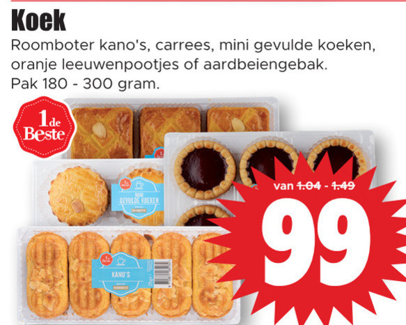 koek folder aanbieding bij Dirk - details