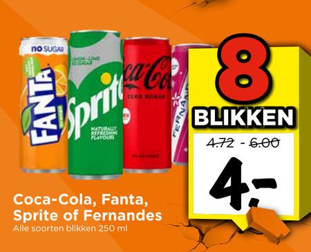 Coca-Cola frisdrank, cola folder aanbieding bij Vomar - details