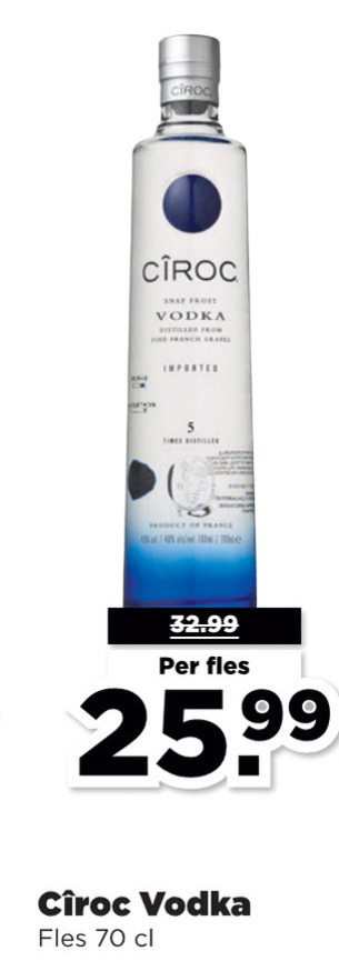 Ciroc wodka folder aanbieding bij Plus - details