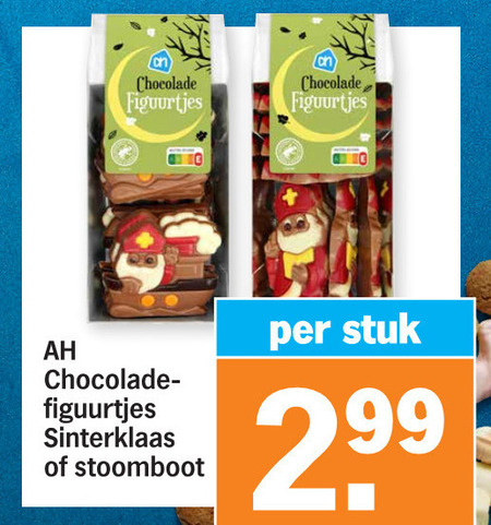 sinterklaassnoep, chocolade folder aanbieding bij Albert Heijn - details