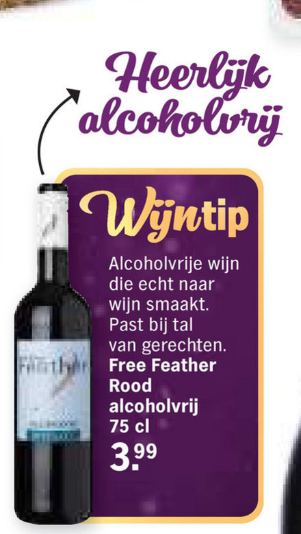 alcoholvrije wijn folder aanbieding bij Albert Heijn - details