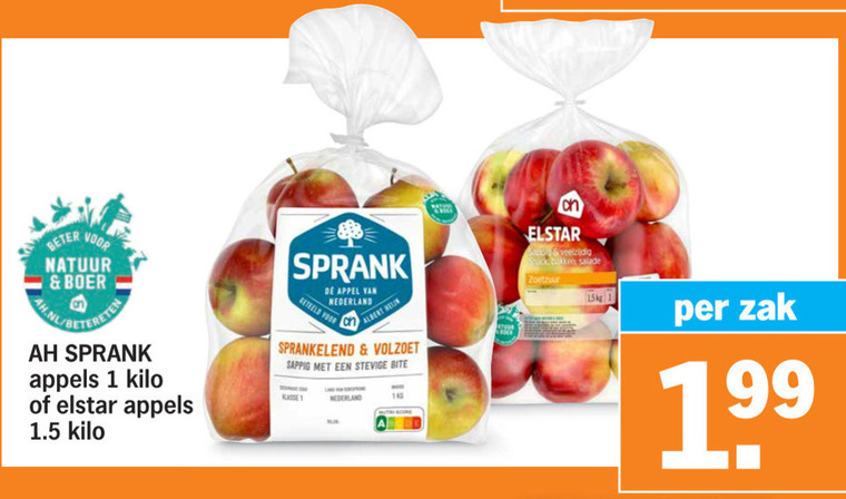 appels folder aanbieding bij Albert Heijn - details