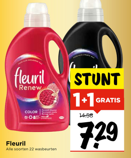 Fleuril wasmiddel folder aanbieding bij Vomar - details