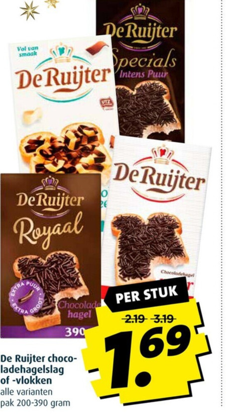 De Ruijter boterhamvlokken, hagelslag folder aanbieding bij Boni - details