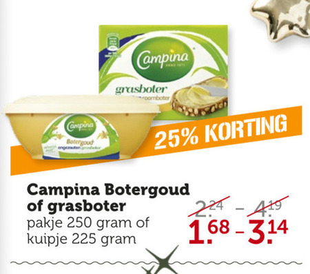 Campina roomboter folder aanbieding bij Coop - details
