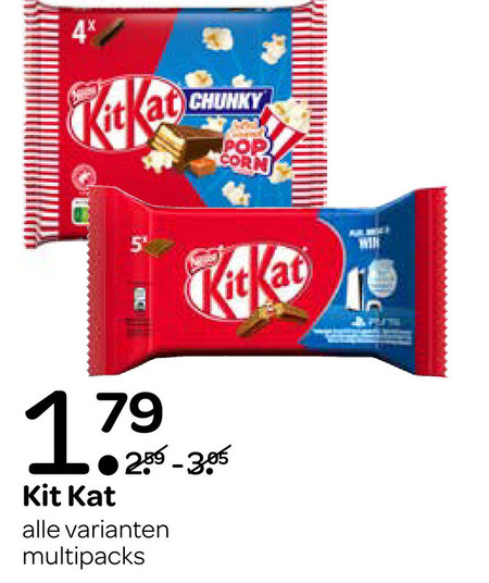 KitKat chocoladereep folder aanbieding bij Spar - details