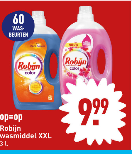 Robijn wasmiddel folder aanbieding bij Aldi - details