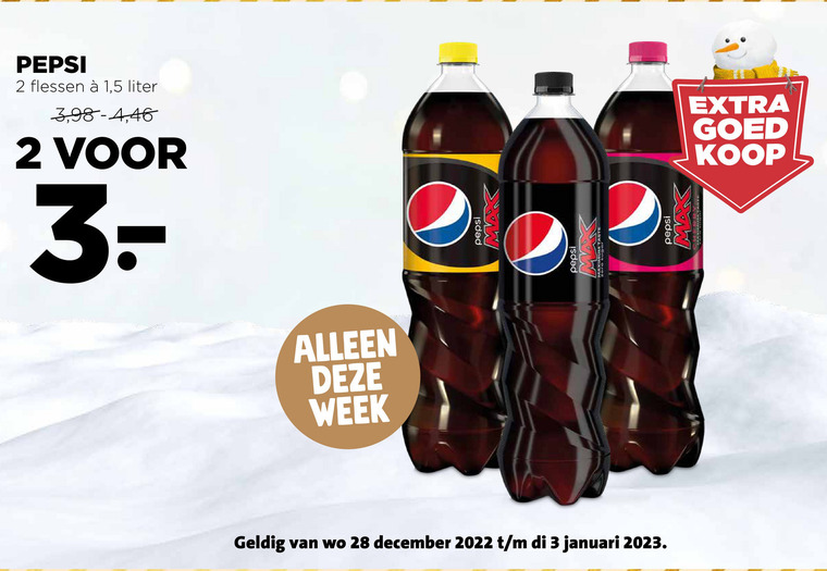 Pepsi cola folder aanbieding bij Jumbo - details