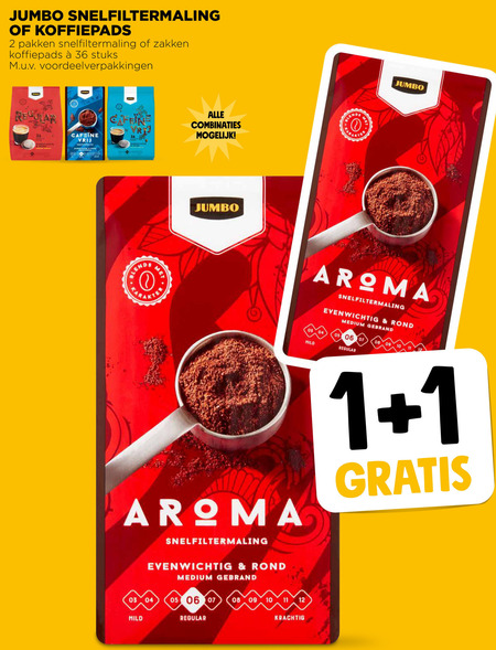Jumbo Huismerk koffiepad, koffie folder aanbieding bij Jumbo - details