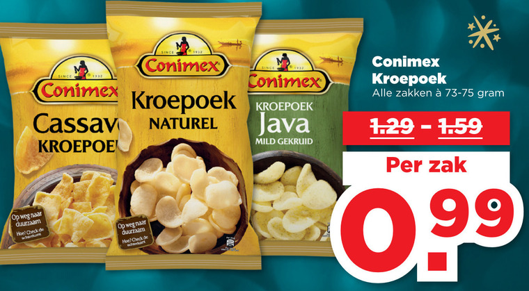 Conimex kroepoek folder aanbieding bij Plus - details