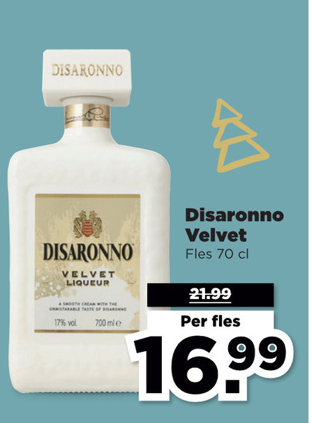 Disaronno likeur folder aanbieding bij Plus - details