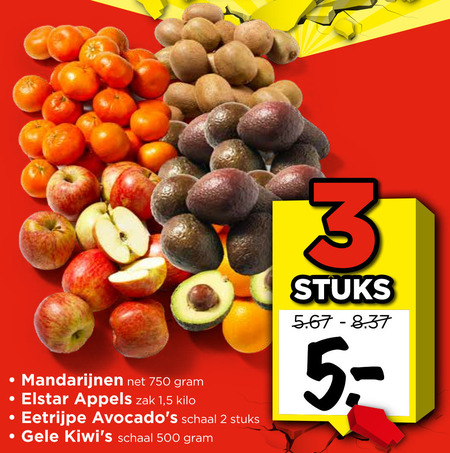 mandarijnen, avocado folder aanbieding bij Vomar - details