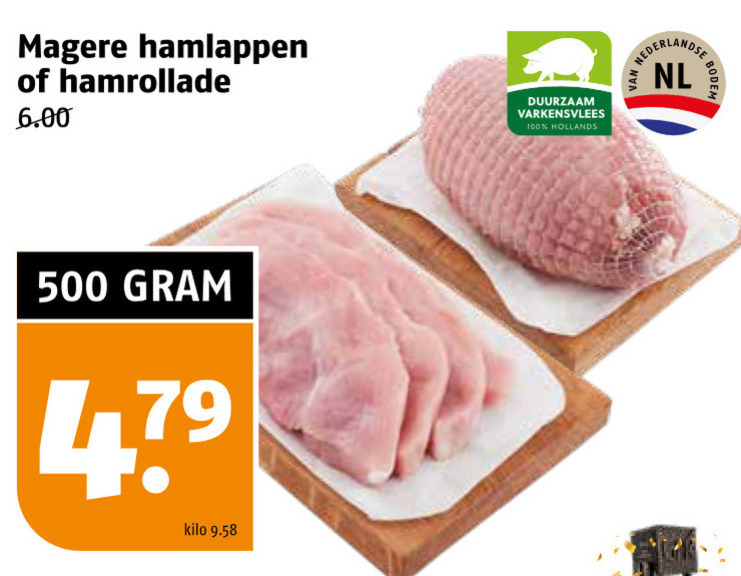 hamlap, hamrollade folder aanbieding bij Poiesz - details
