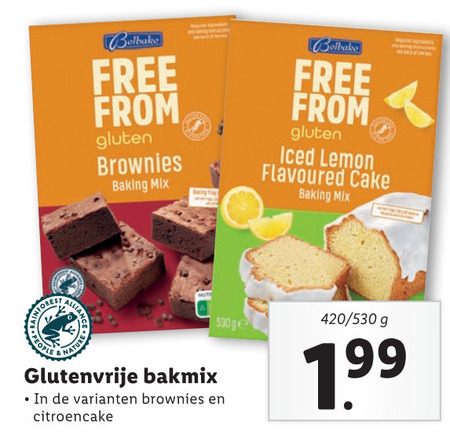 Belbake bakmix folder aanbieding bij Lidl - details