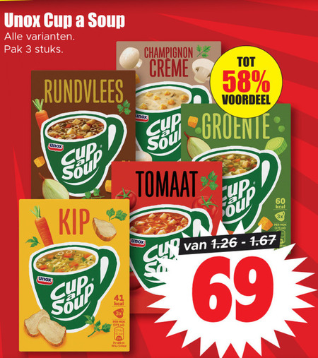 Cup a Soup soep folder aanbieding bij Dirk - details
