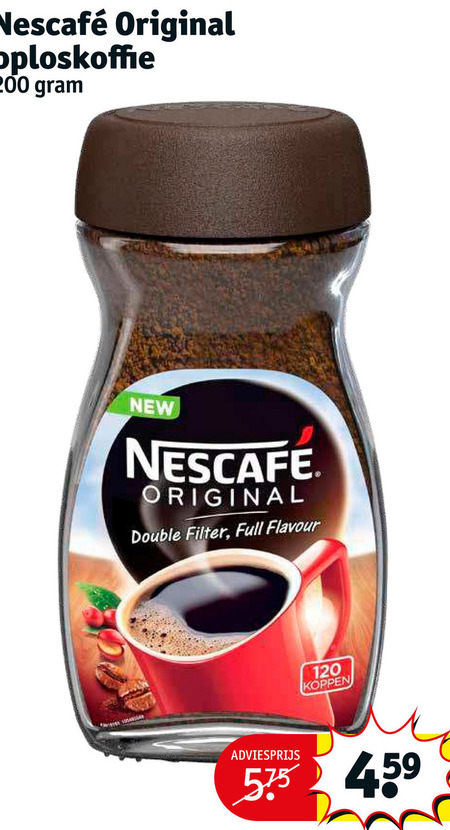 Nescafe oploskoffie folder aanbieding bij Kruidvat - details