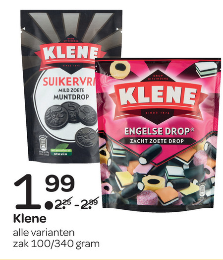 Klene drop folder aanbieding bij Spar - details