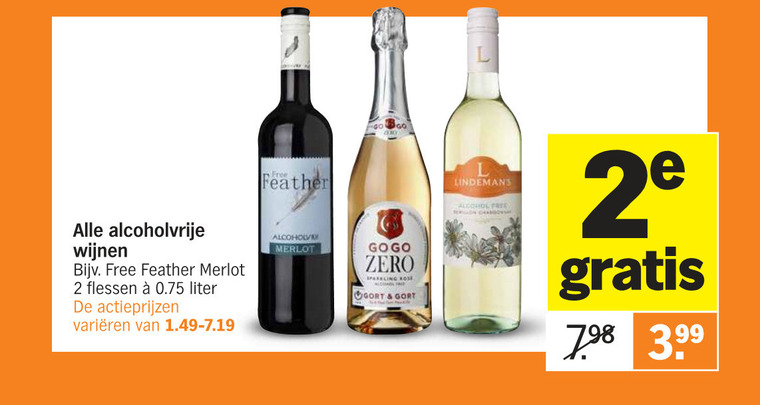 alcoholvrije wijn folder aanbieding bij Albert Heijn - details