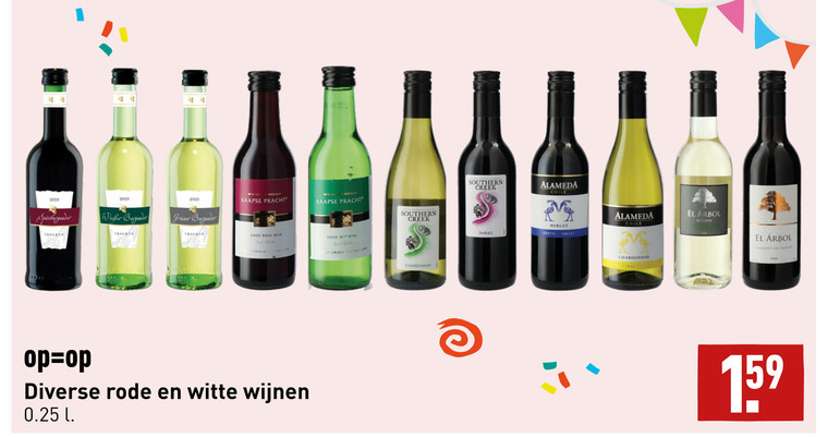 witte wijn, rose folder aanbieding bij Aldi - details