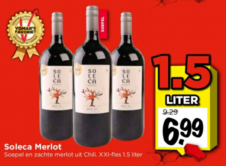 rode wijn folder aanbieding bij Vomar - details