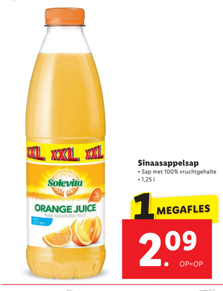 solevita vruchtensap folder aanbieding bij Lidl - details