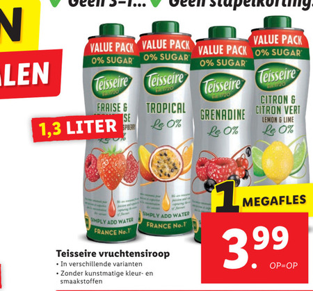 Teisseire limonadesiroop folder aanbieding bij Lidl - details
