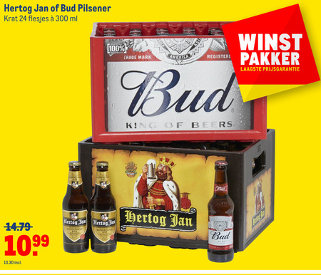 Bud krat bier folder aanbieding bij Makro - details