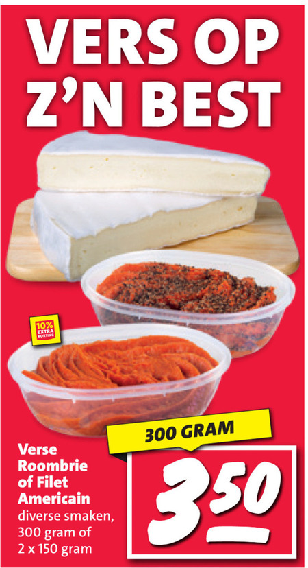 filet americain, brie folder aanbieding bij Nettorama - details