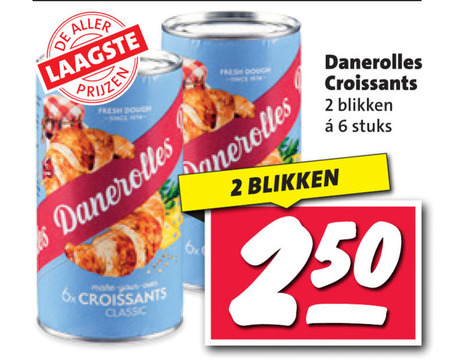 Danerolles croissantdeeg folder aanbieding bij Nettorama - details