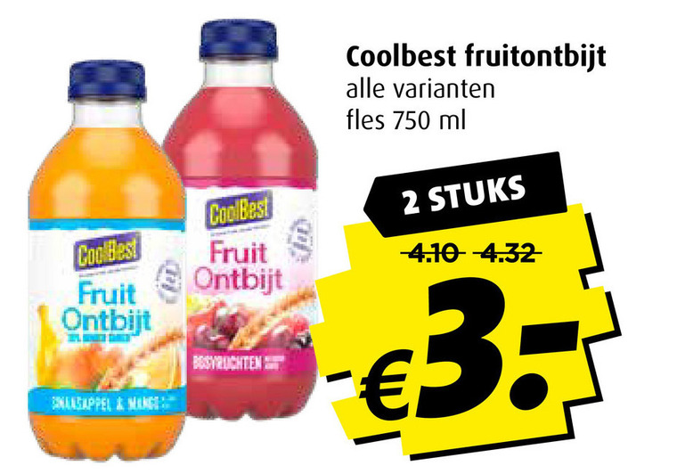 Coolbest vruchtensap folder aanbieding bij Boni - details