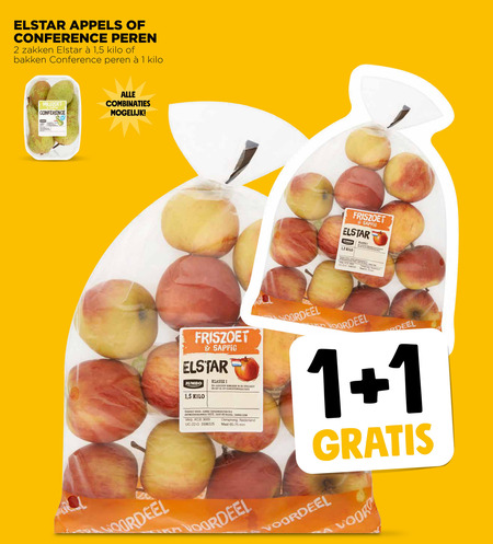elstar appelen, peren folder aanbieding bij Jumbo - details
