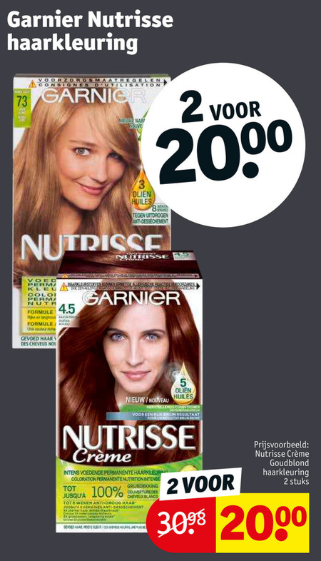 Garnier Nutrisse haarkleuring folder aanbieding bij Kruidvat - details