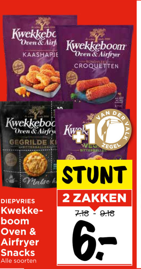 Kwekkeboom bitterballen, snack folder aanbieding bij Vomar - details