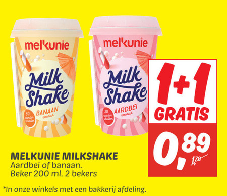 Melkunie milkshake folder aanbieding bij Dekamarkt - details