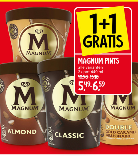 Magnum ijsspecialiteit folder aanbieding bij Jan Linders - details