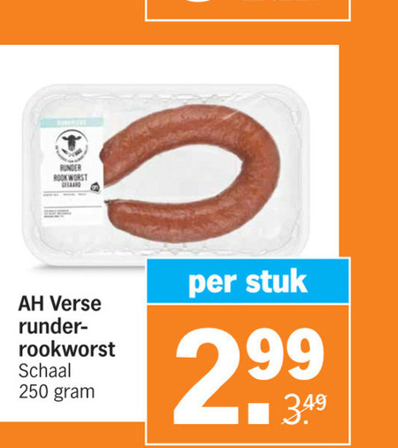 rookworst folder aanbieding bij Albert Heijn - details