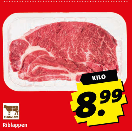 runderriblap folder aanbieding bij Boni - details