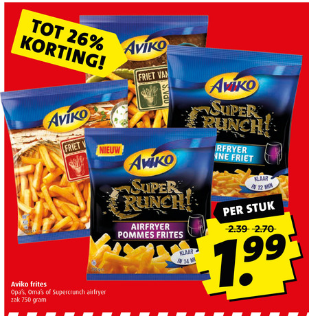 Aviko patat folder aanbieding bij Boni - details