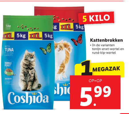 Coshida kattenvoer folder aanbieding bij Lidl - details