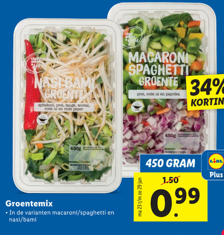groentenpakket folder aanbieding bij Lidl - details