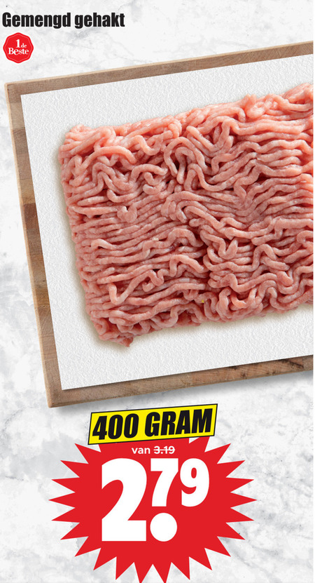 gemengd gehakt folder aanbieding bij Dirk - details
