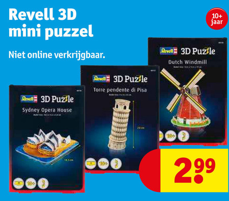 Revell 3d-puzzel folder aanbieding bij Kruidvat - details